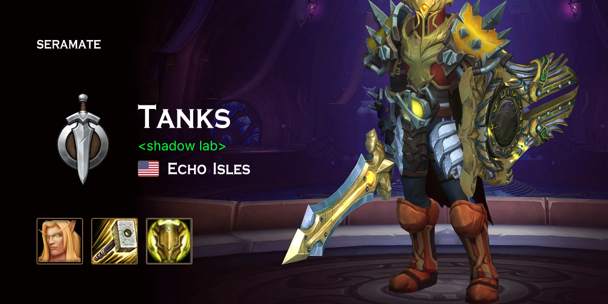 Tanks @ Echo Isles (US) · Seramate · WoW PvP Leaderboards, Arena Activity, Character Profiles ...